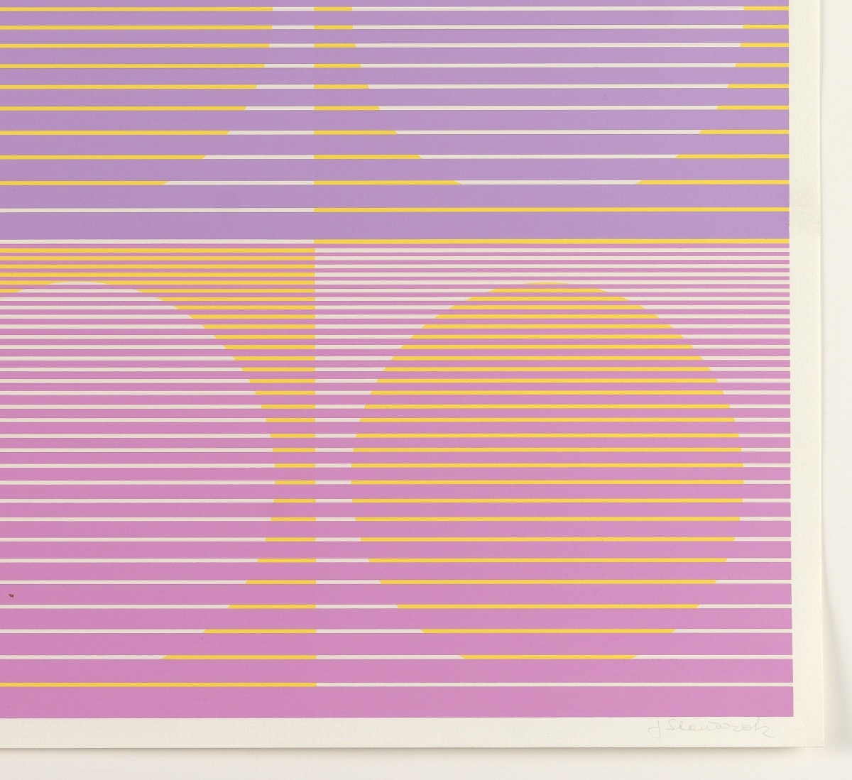 Julian Stanczak | Aerial from Twelve Progressions (1971) | MutualArt