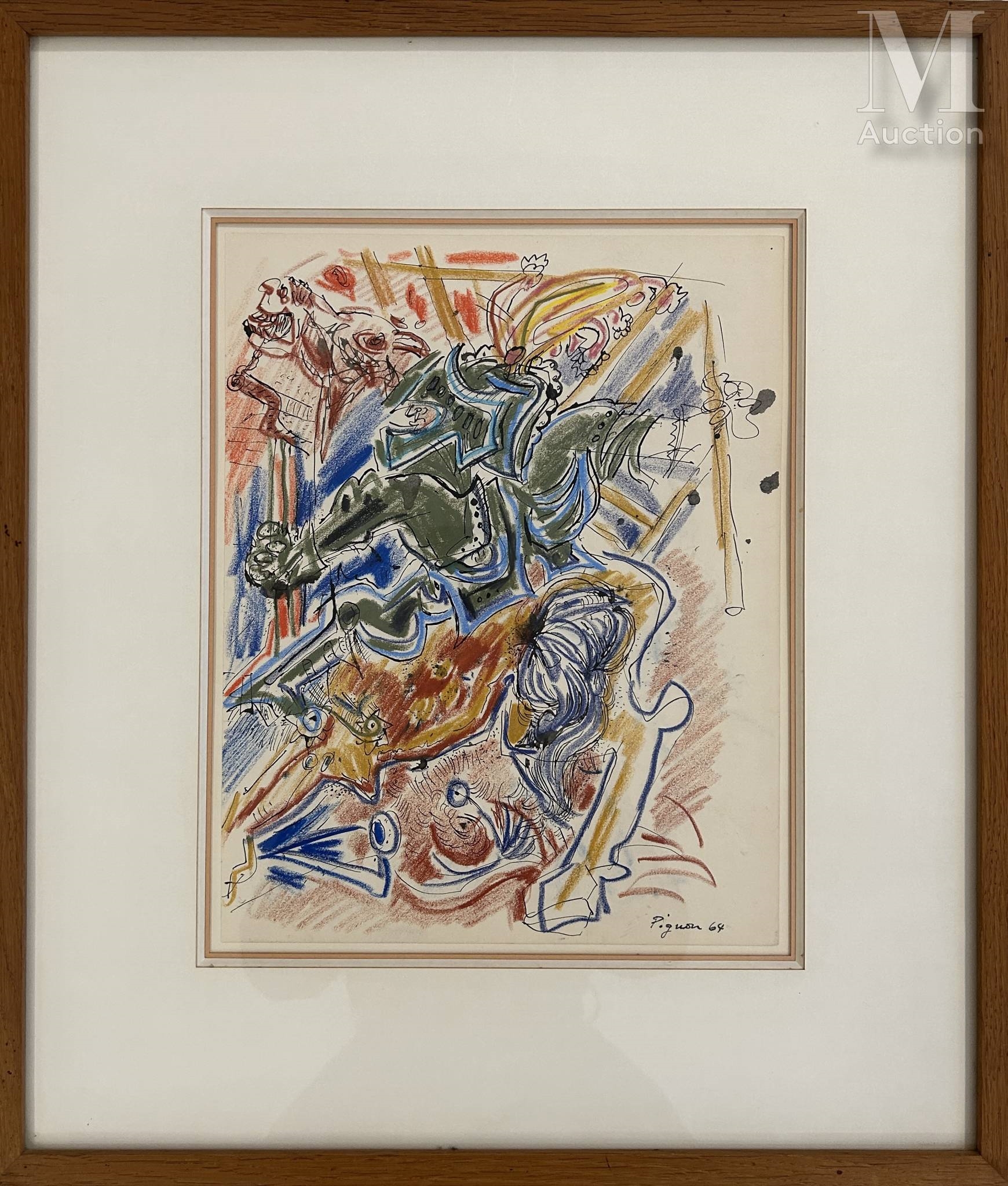 Edouard Pignon | Don Quichotte combattant le moulin à vent (1964 ...