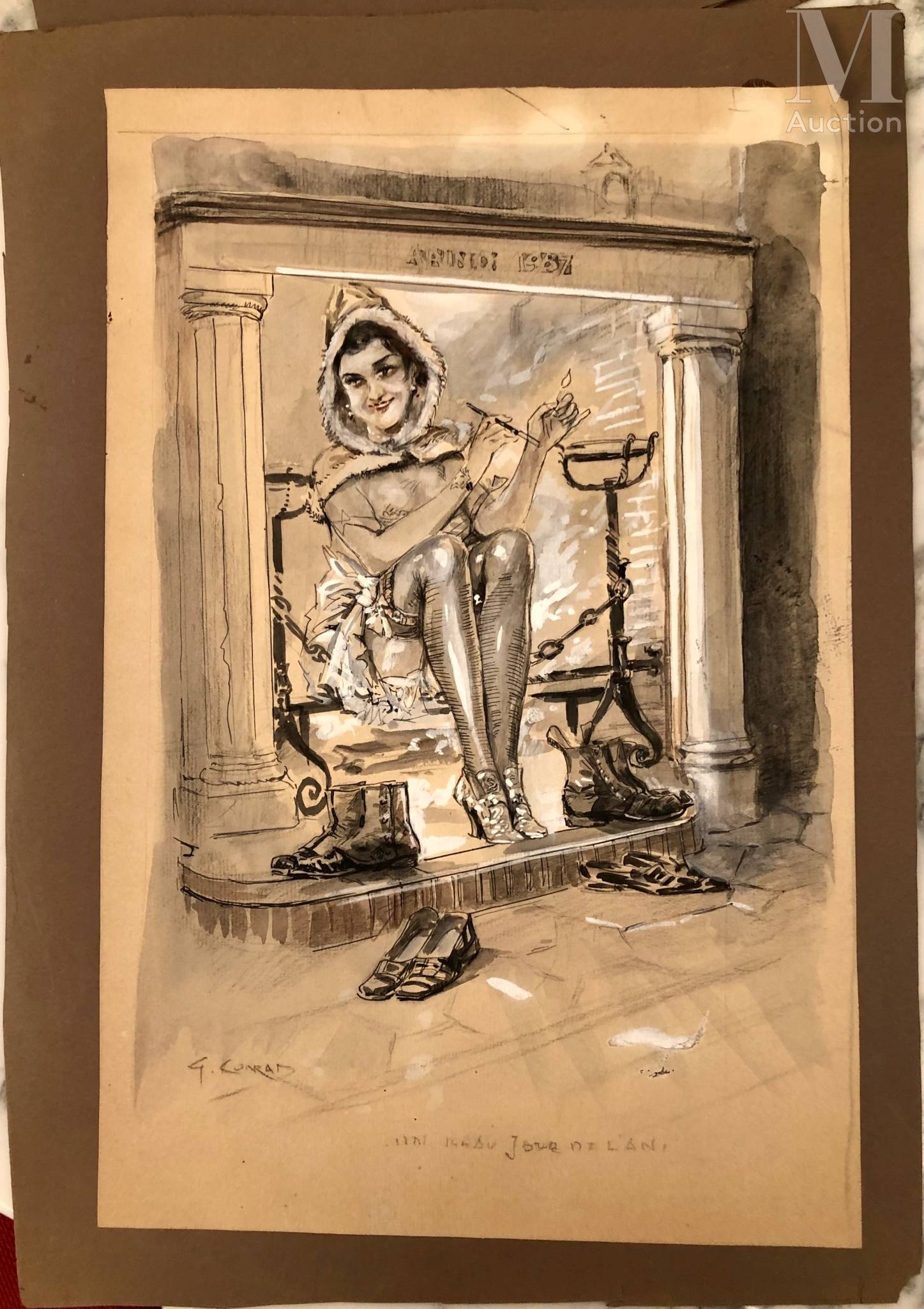 Georges Conrad | Lot de quatre dessins | MutualArt