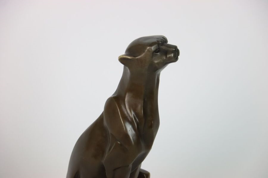 Michel Decoux | A sitting feline | MutualArt