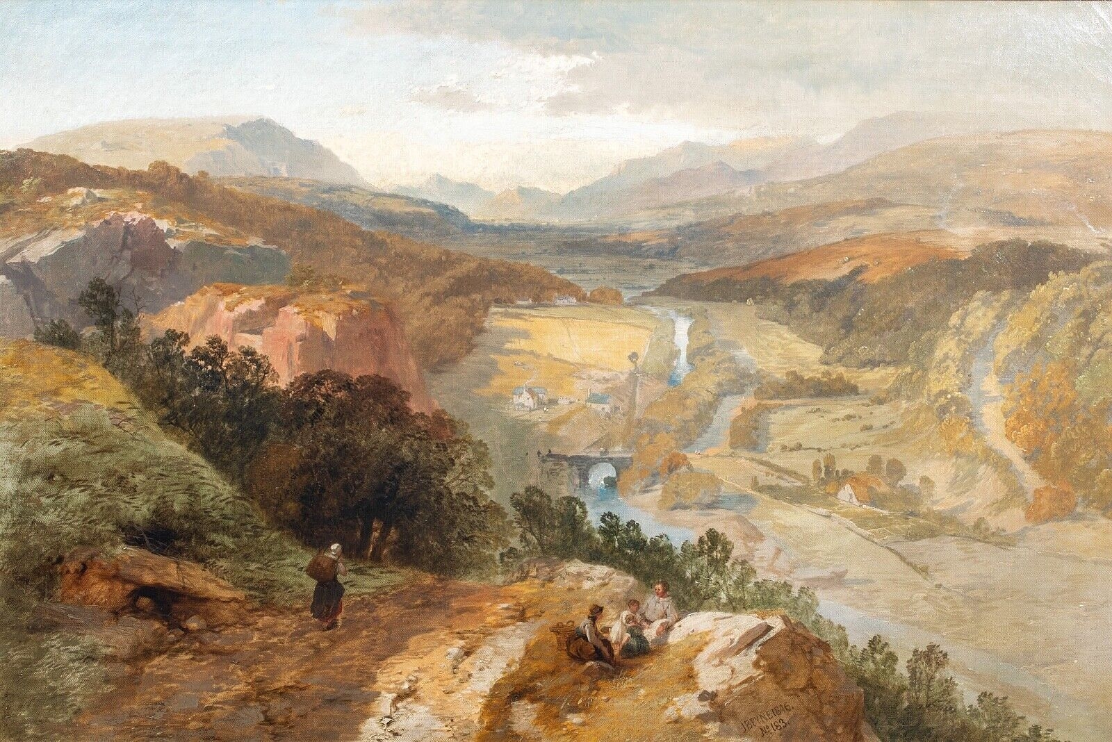 James Baker Pyne | VIEW OF THE VALE OF NEATH WALES LANDSCAPE (19th ...