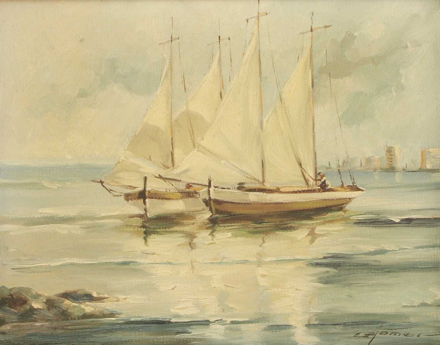 Josep Colomer | Sailboats (1935) | MutualArt