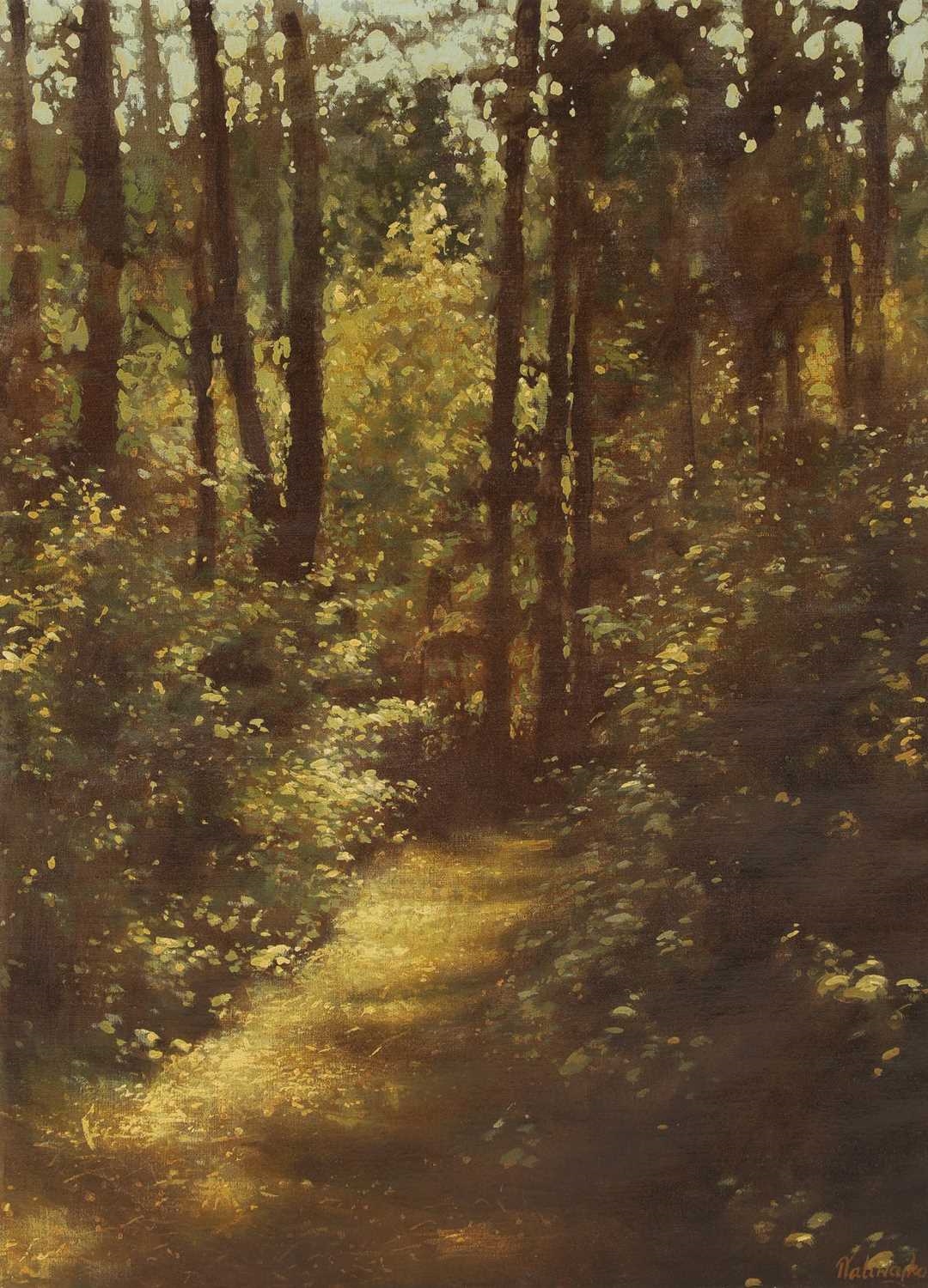 Piotr Naliwajko | Woodland path | MutualArt