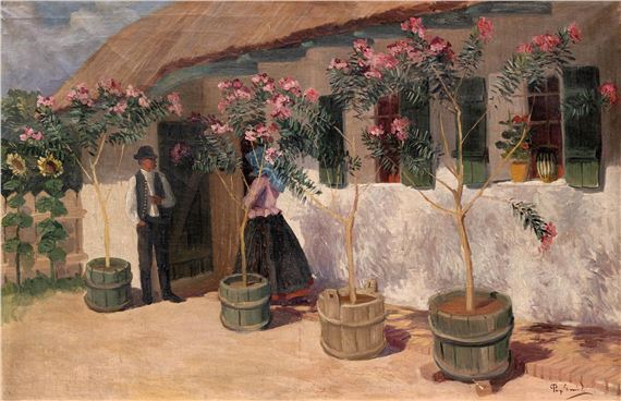 Emil Pap | Leanderes udvaron | MutualArt