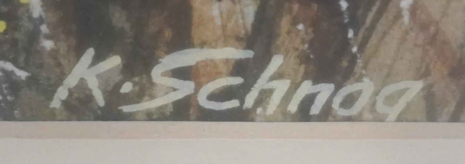 Kurt Schnog | Derelict Barn in Fall Field | MutualArt