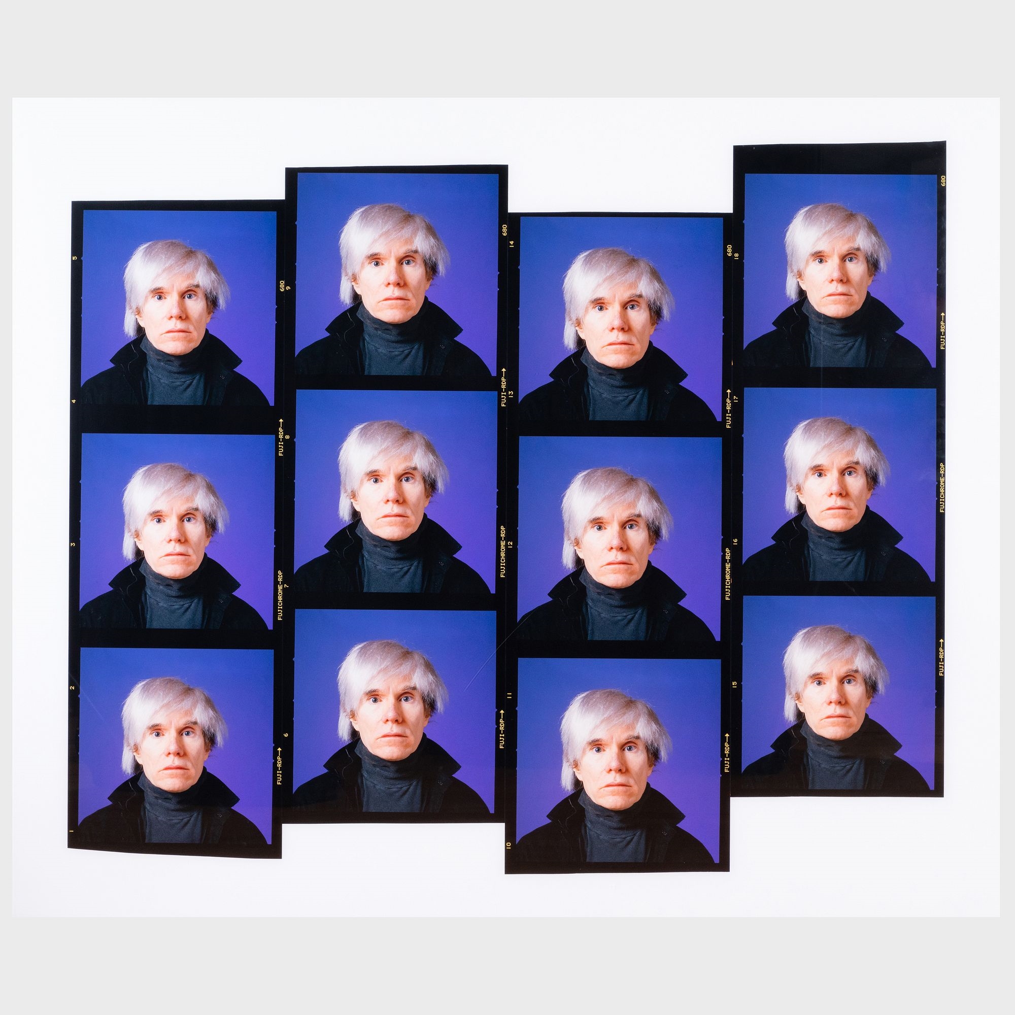 Wolfgang Wesener | Andy Warhol with Contact Sheet Taken at the Factory ...