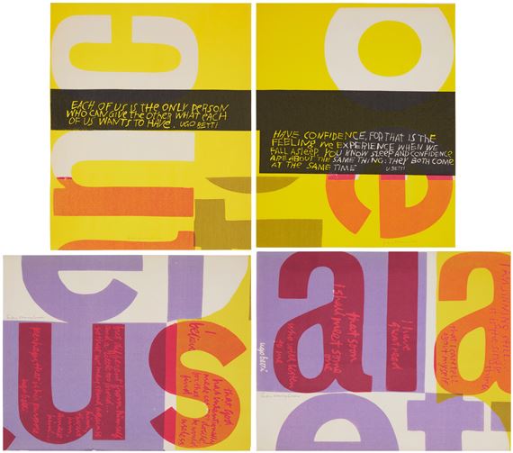 Corita Kent | Four Plates From: Words Of Ugo Betti: Innocence And The ...
