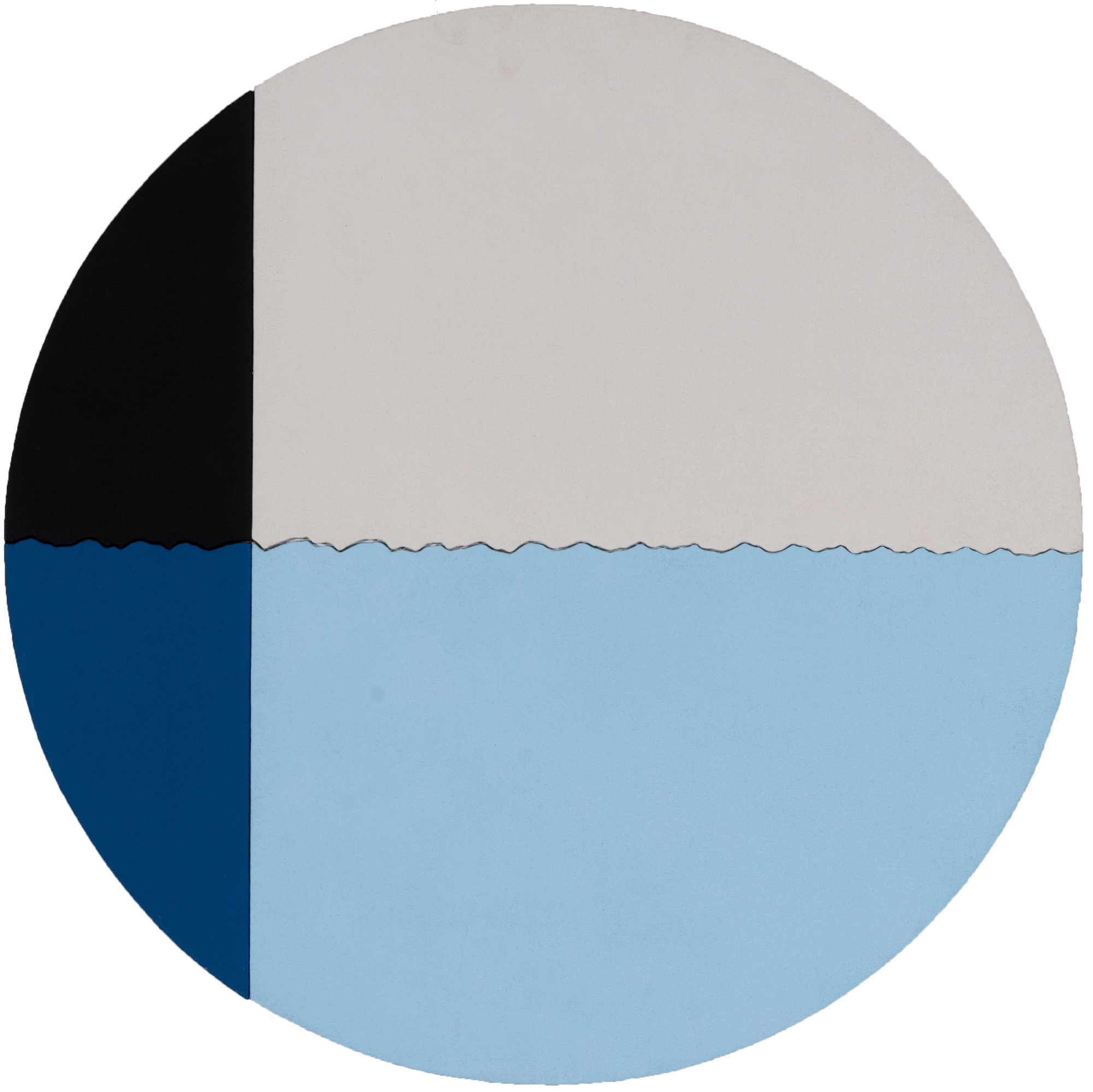 Hans Jörg Glattfelder | Asymmetrisch zur bewegten Horizontalen (2000) | MutualArt