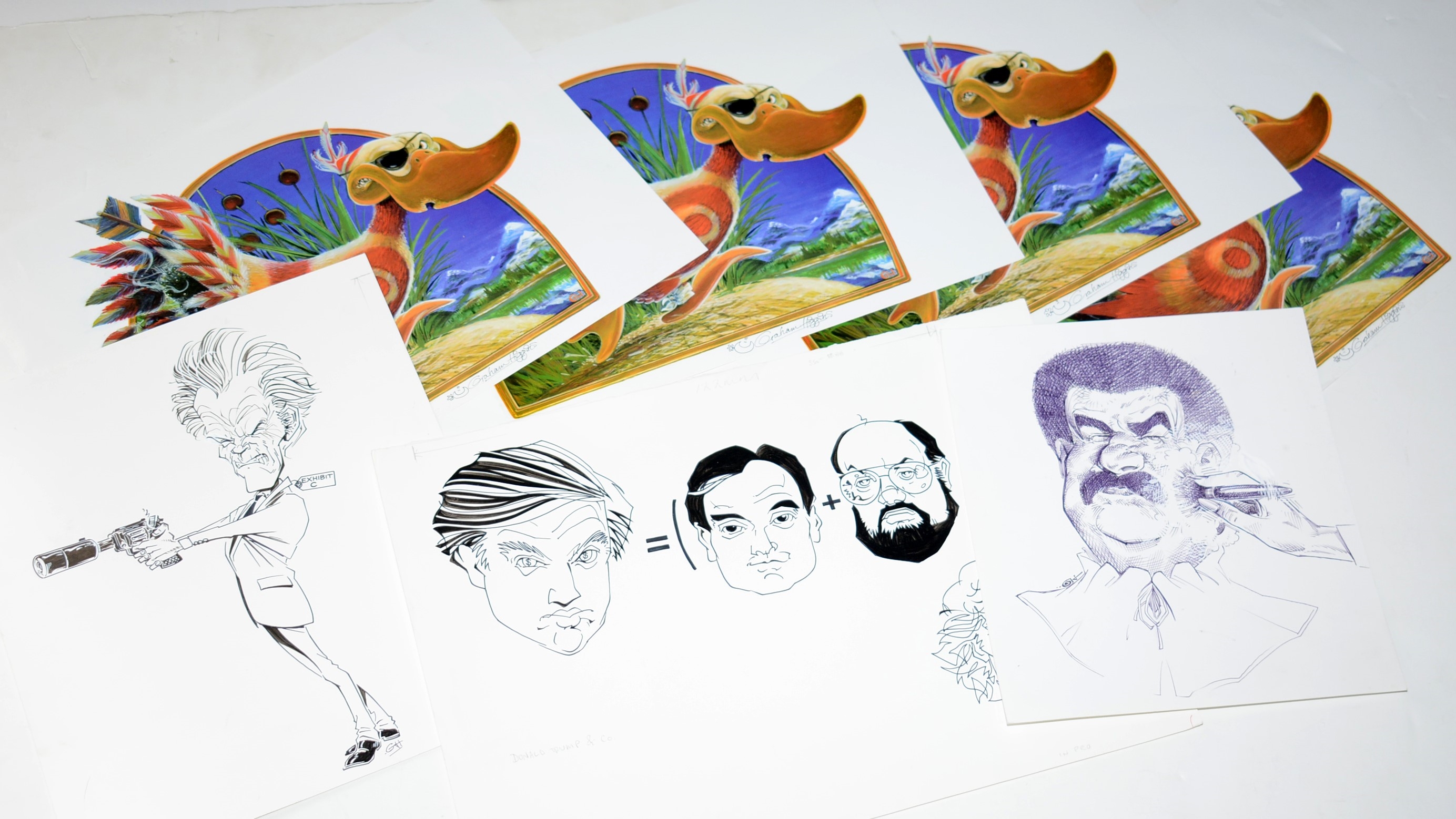 Graham Higgins | Caricature portraits including Donald Trump, Richard ...