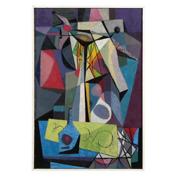 Claude Howell | Still Life with Blue Bottle (1956) | MutualArt