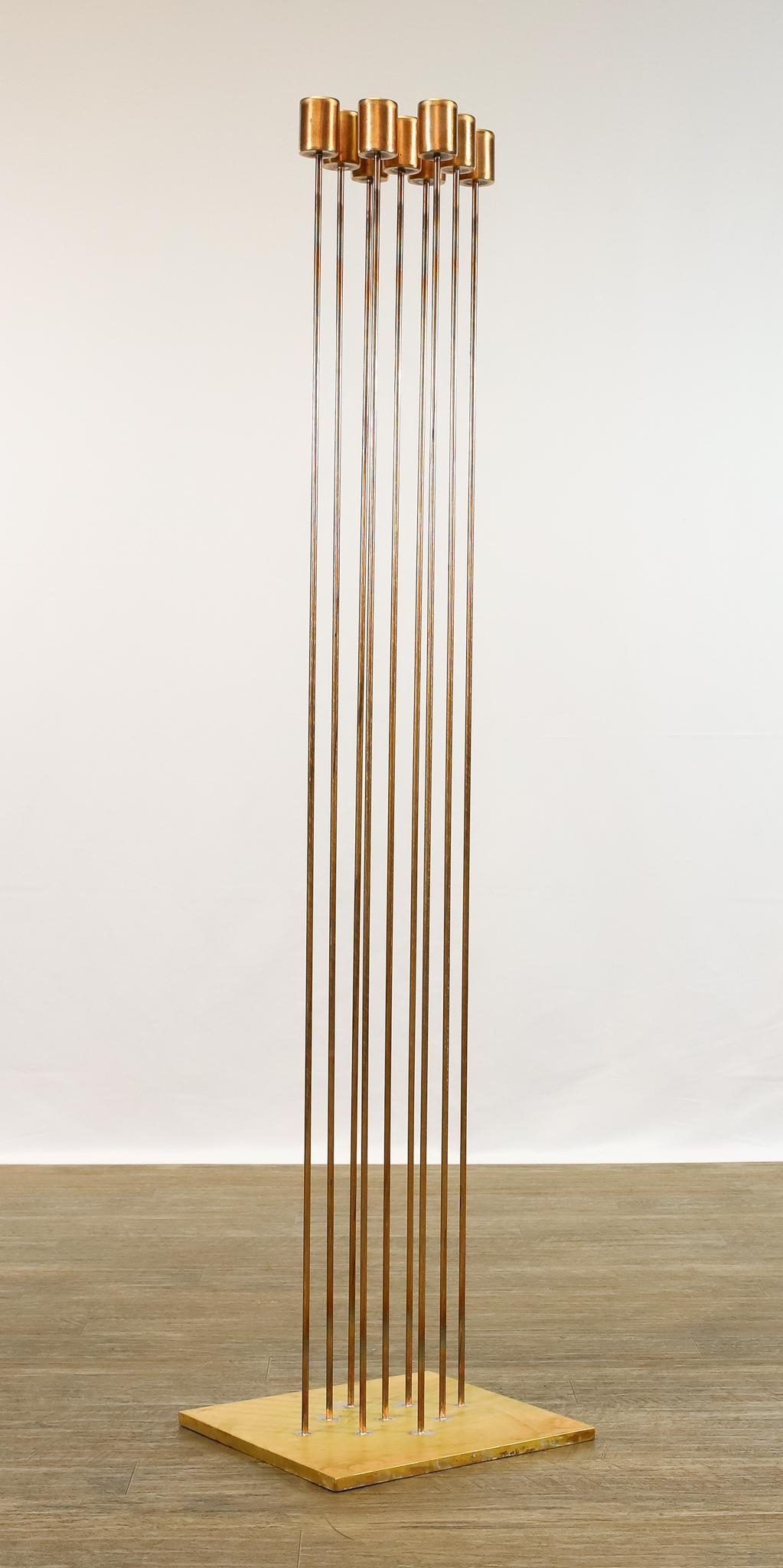 Val Bertoia | Nine heavy copper tops silvered to beryllium-copper rods ...