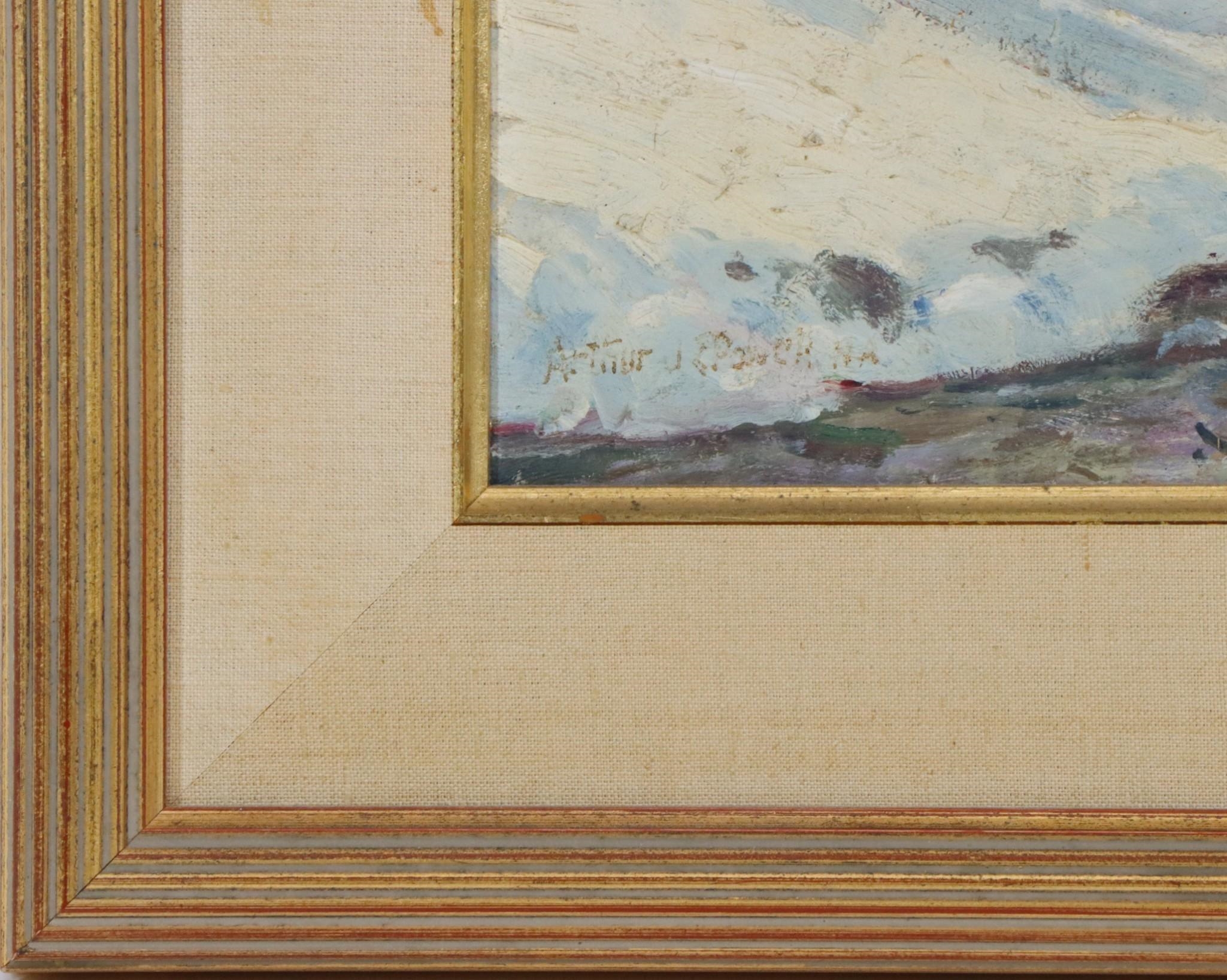 Arthur James Emery Powell | Snowy forest landscape with stream | MutualArt