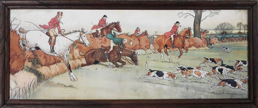 Harry Eliott | Chasse à courre, le passage de la haie | MutualArt