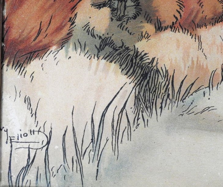 Harry Eliott | Chasse à courre, le passage de la haie | MutualArt