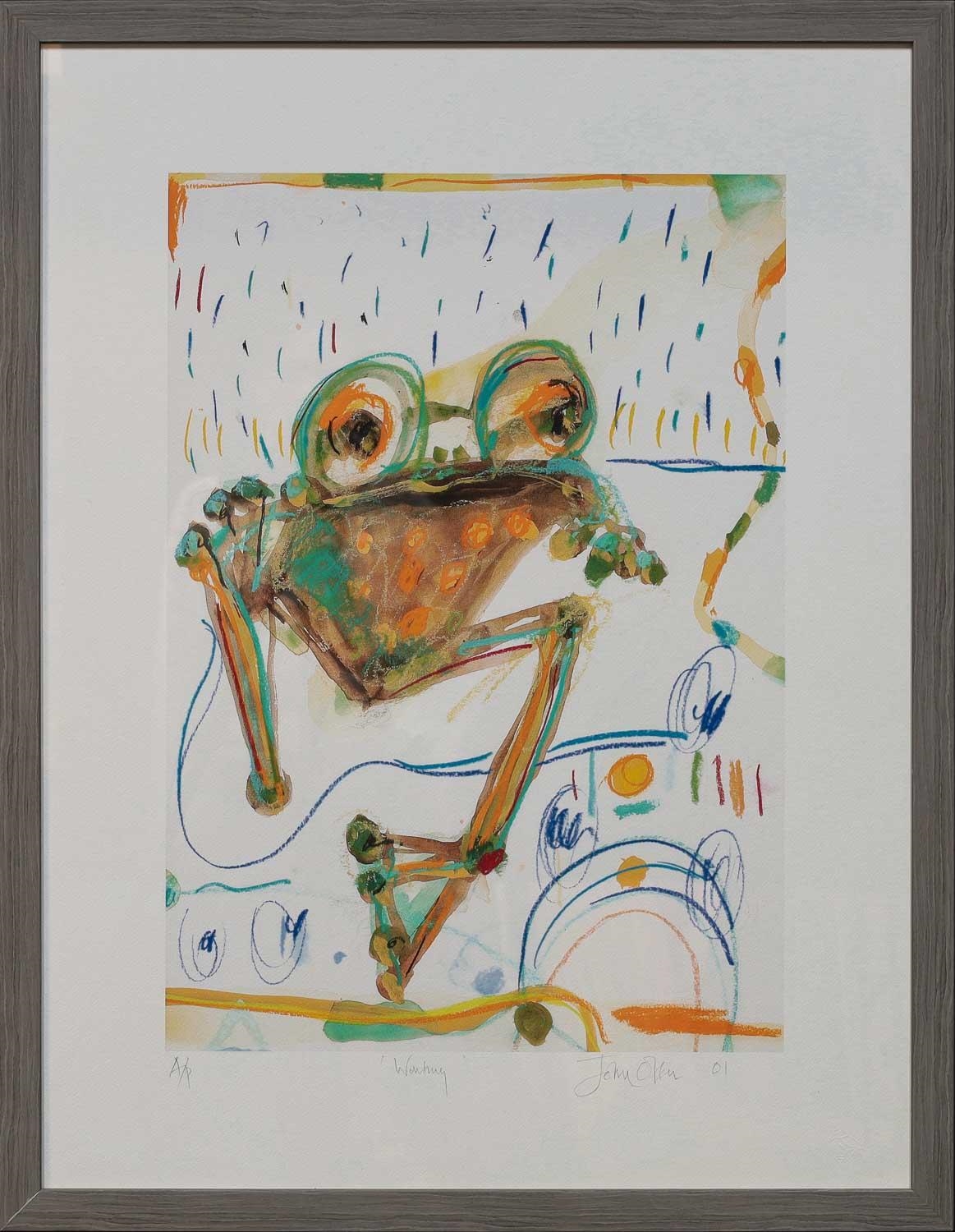 John Olsen | FROG IN THE RAIN | MutualArt