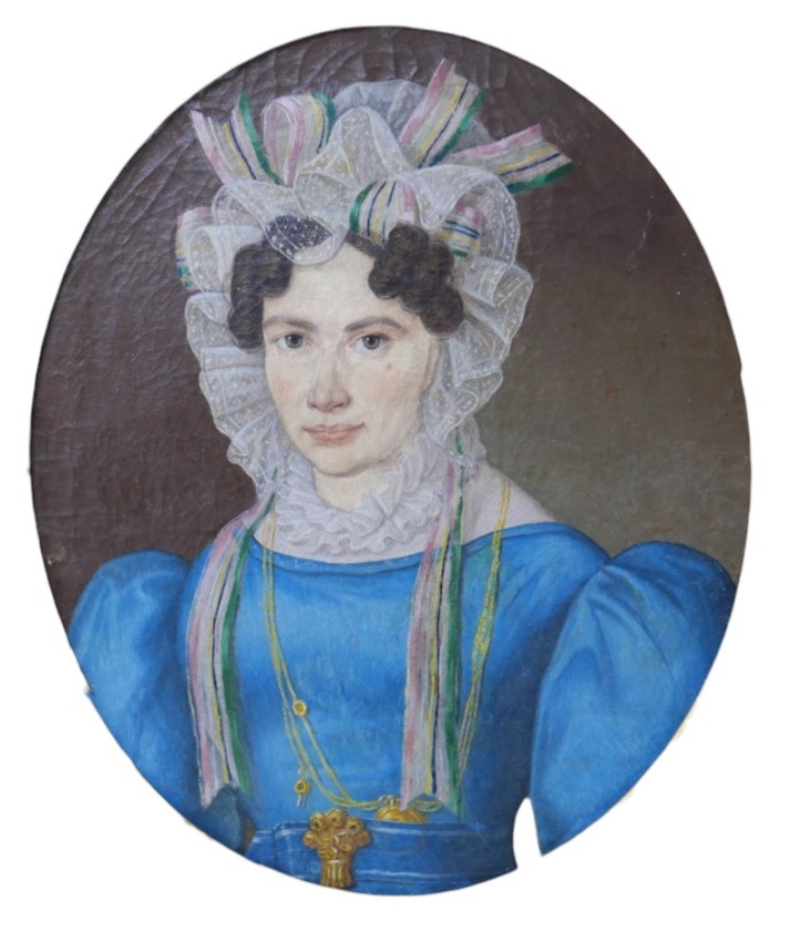 British School, 20th Century | portrait of ath century lady in a bonnet, (Early 20th Century ...