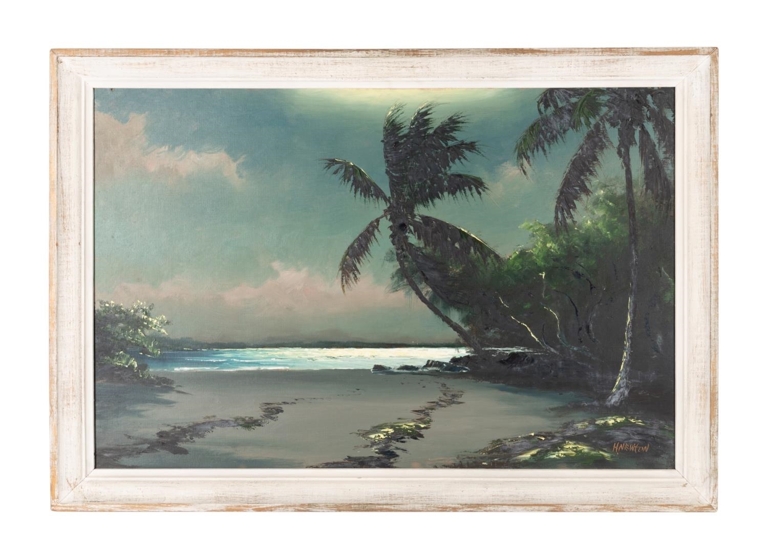 Harold Newton | Florida Highwaymen twilight beach landscape | MutualArt