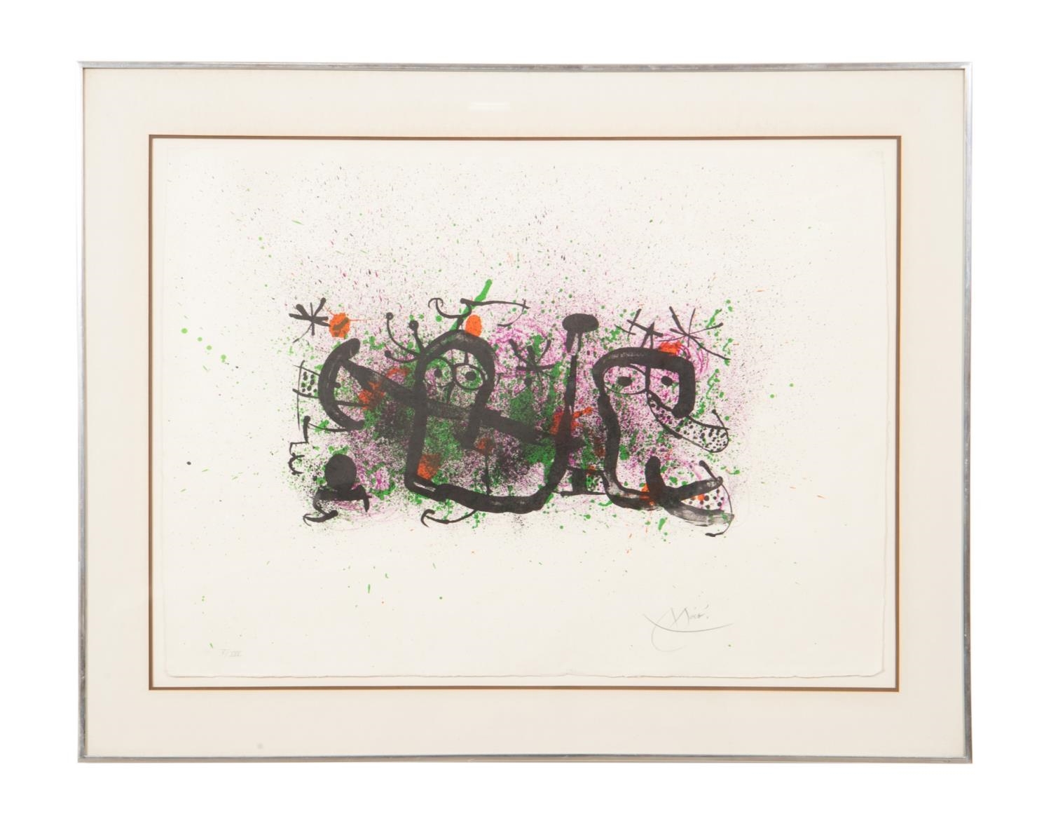 Joan Miró | MIRO MA DE PROVERBIS LITHOGRAPH V/XXV (1970) | MutualArt