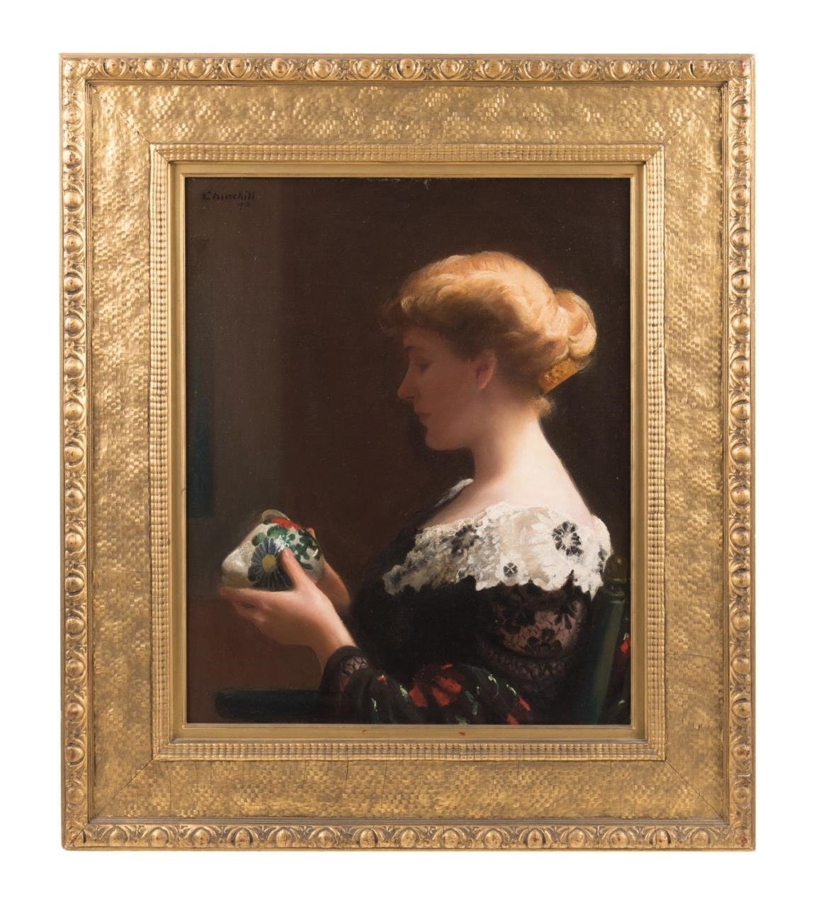 William Worcester Churchill | Portrait of Lady with Pitcher (1910 ...
