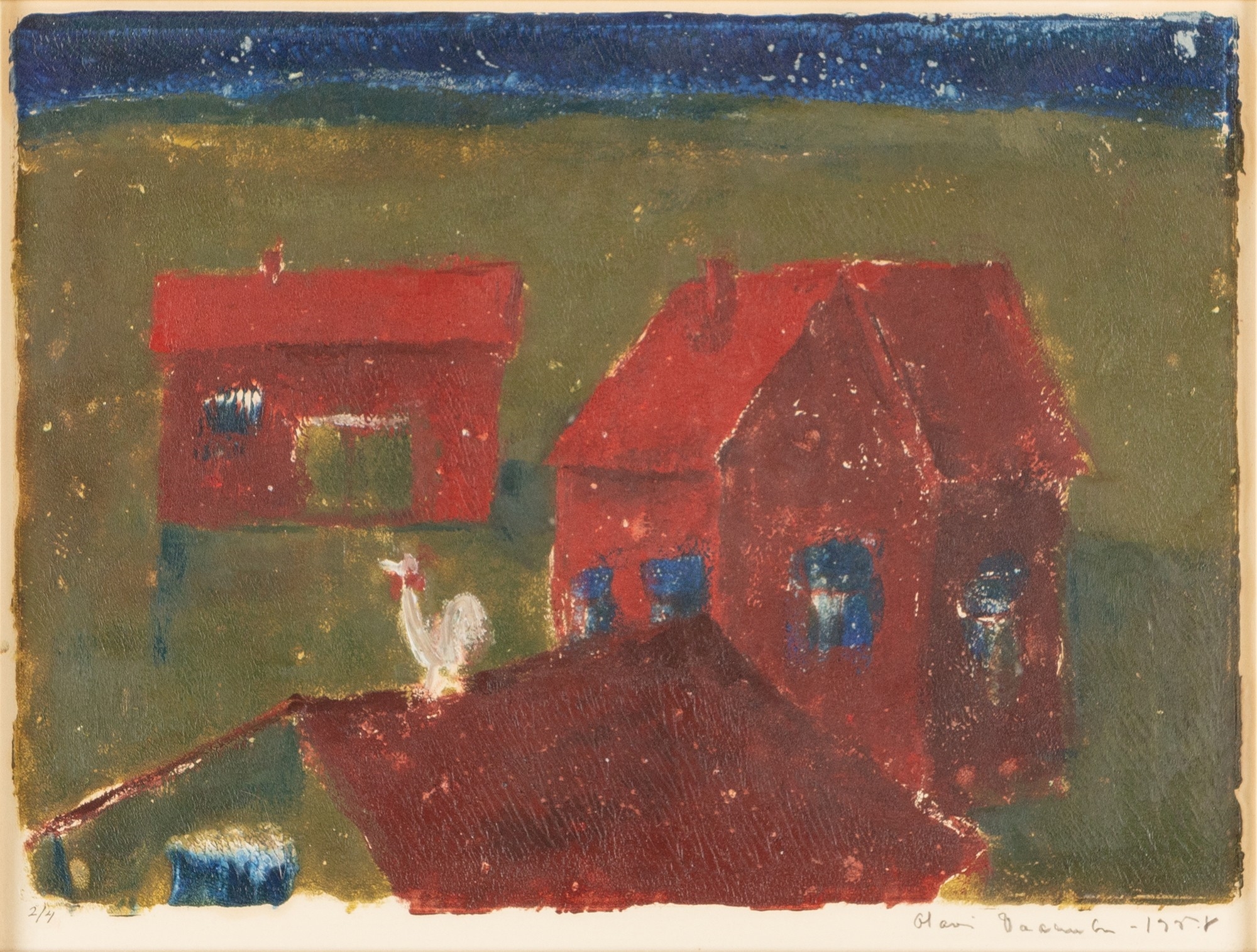 Olavi Vaarula | Rooster on the roof | MutualArt