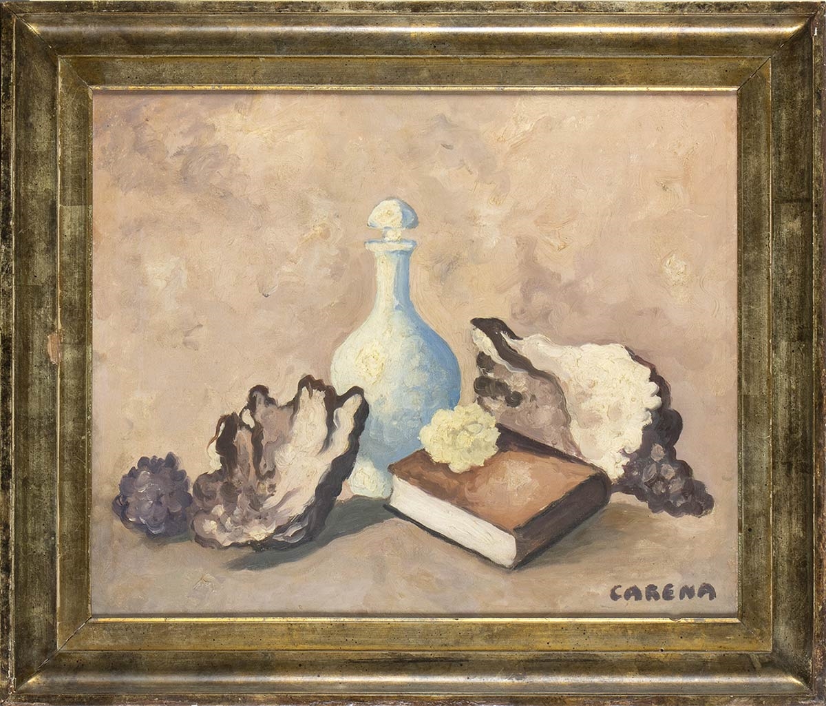 Felice Carena | Still life with seashells (1965) | MutualArt