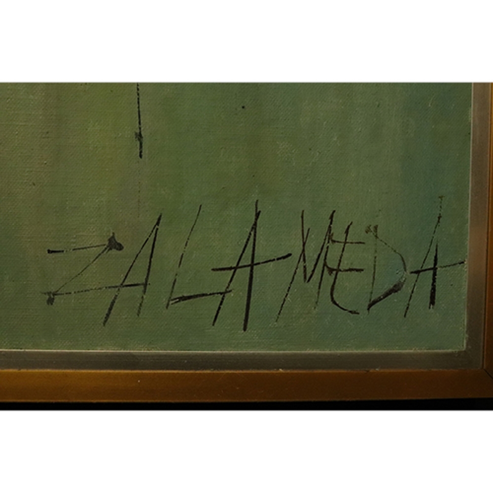 Oscar Zalameda | Market Scene (Circa 1960) | MutualArt