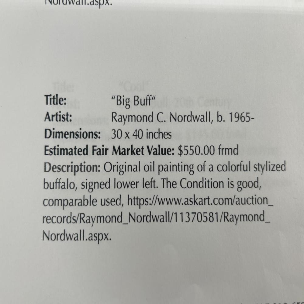 Raymond Nordwall | “Big Buff | MutualArt