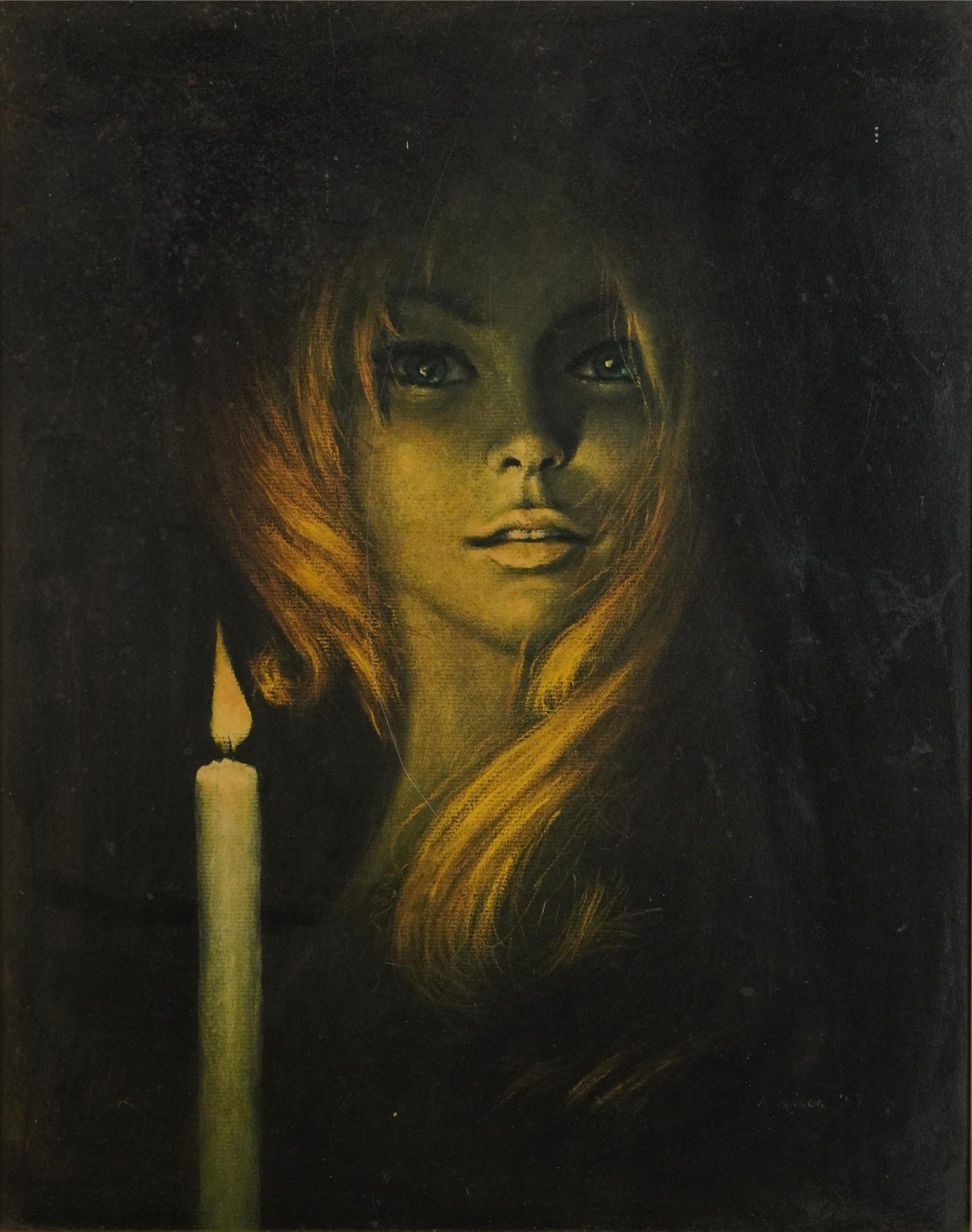 Stephen Pearson | Girl by candlelight (1960s) | MutualArt