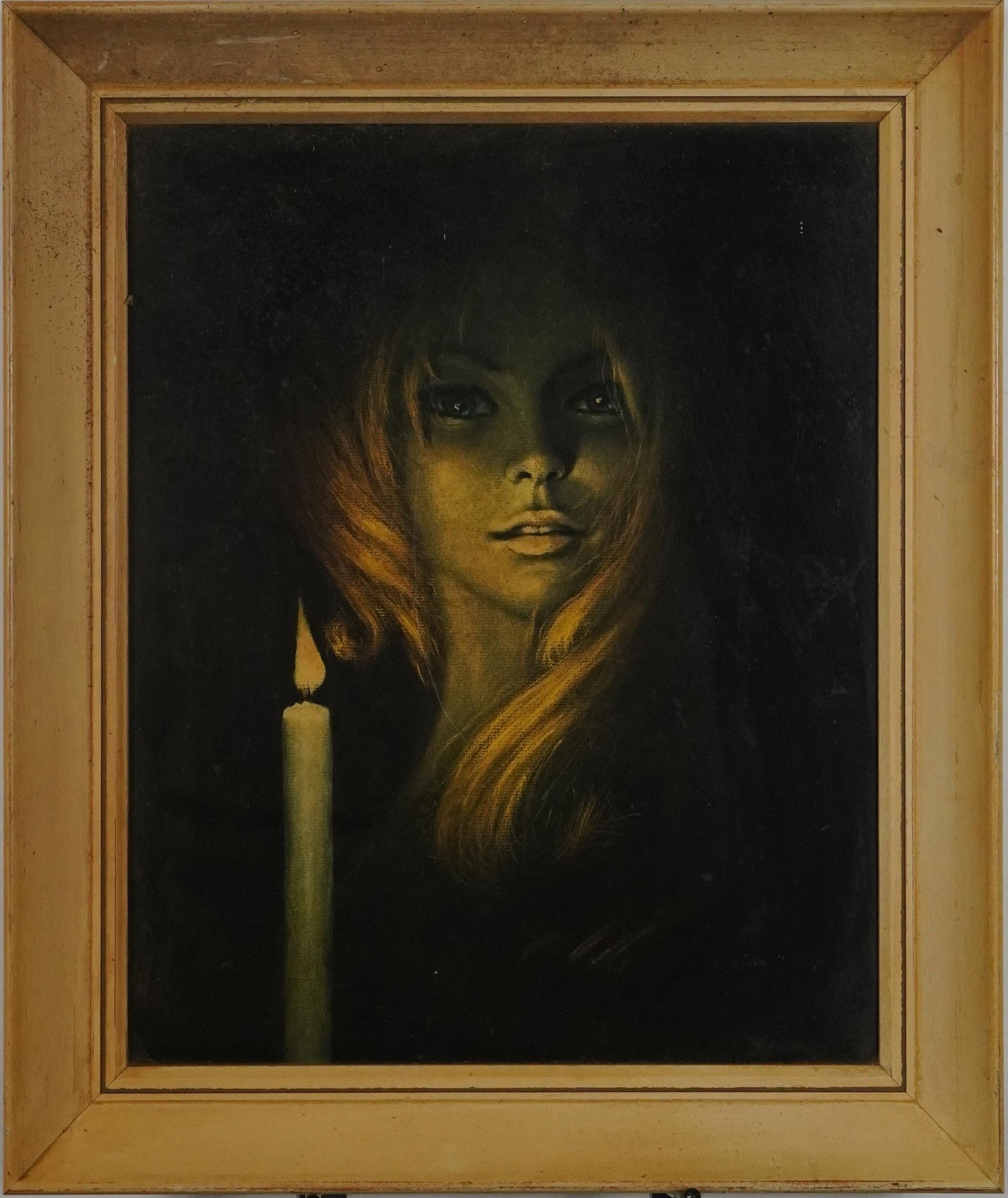 Stephen Pearson | Girl by candlelight (1960s) | MutualArt