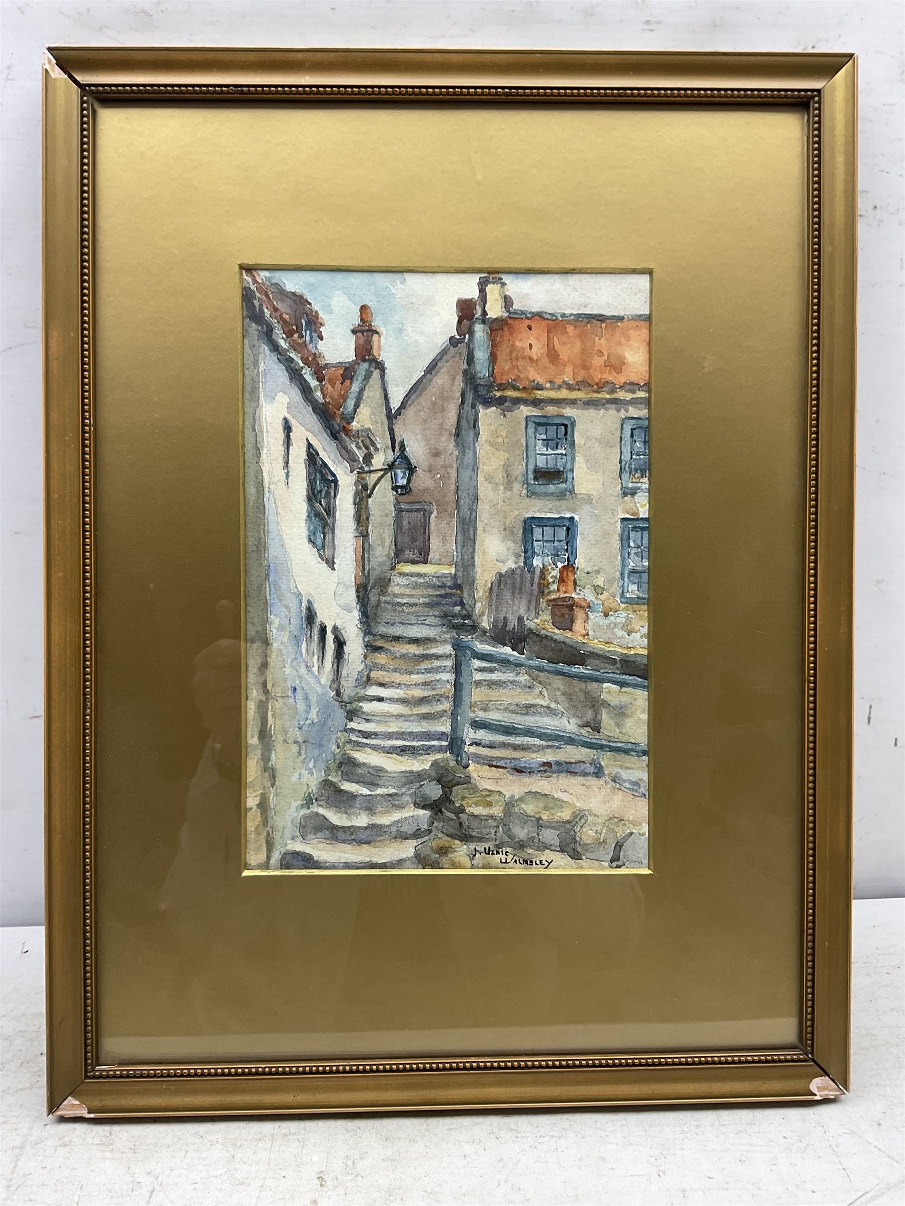 James Ulric Walmsley | Street in Robin Hood's Bay | MutualArt
