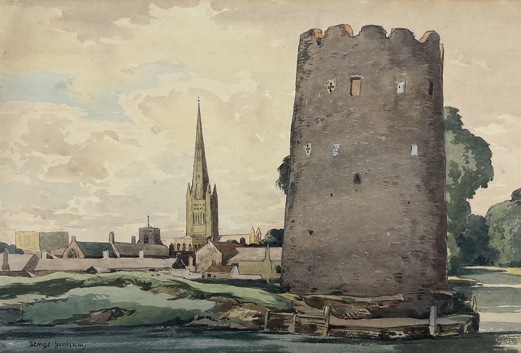 George Graham Graham | The Cow Tower - Norwich | MutualArt