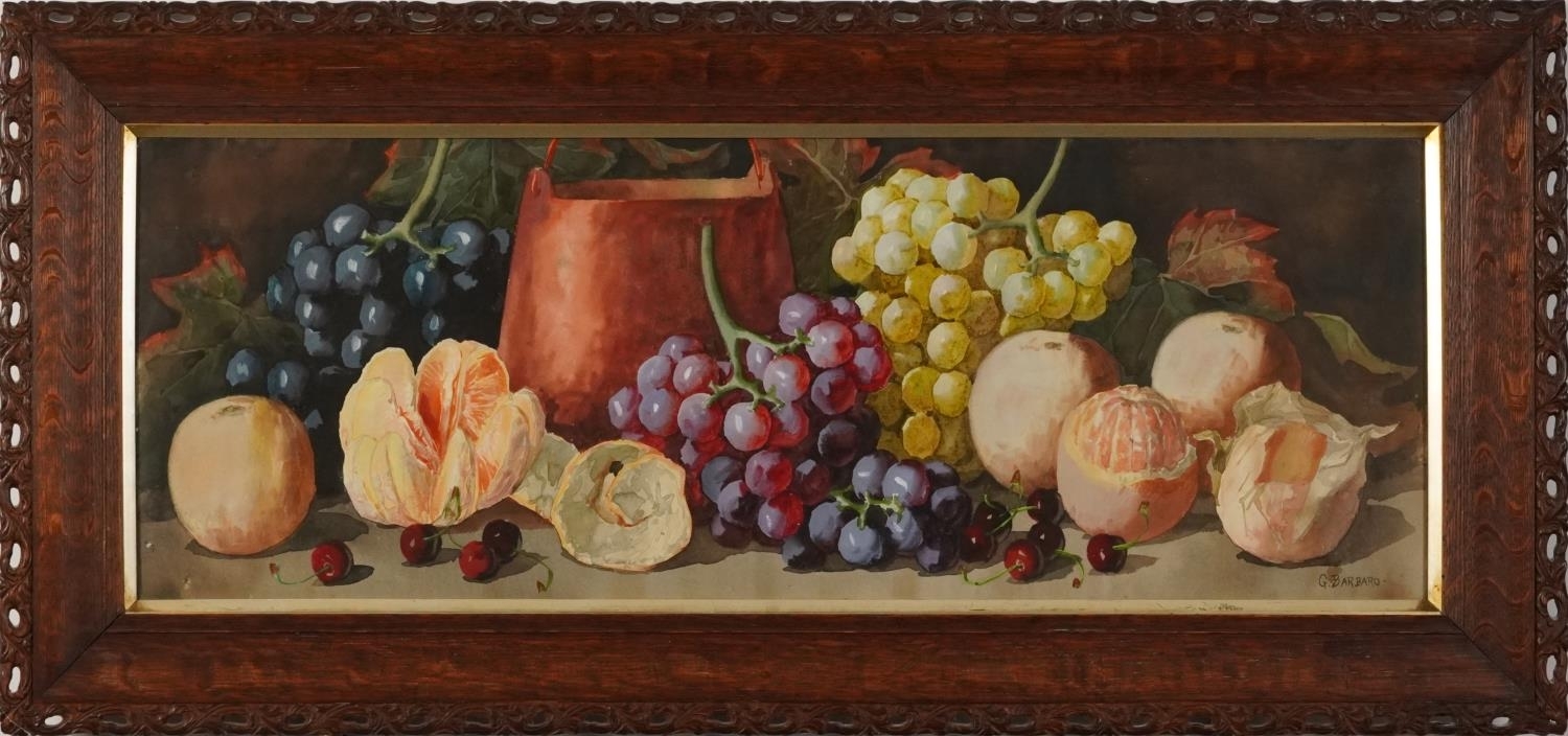 Giovanni Barbaro | Still life fruit and vessels | MutualArt