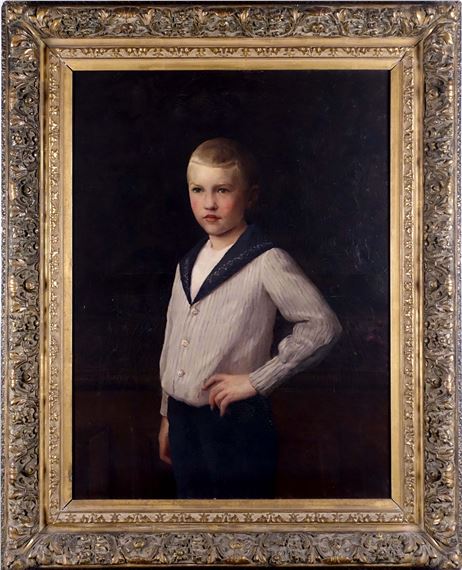 Fernand Stievenart | Portrait de jeune homme (1893) | MutualArt