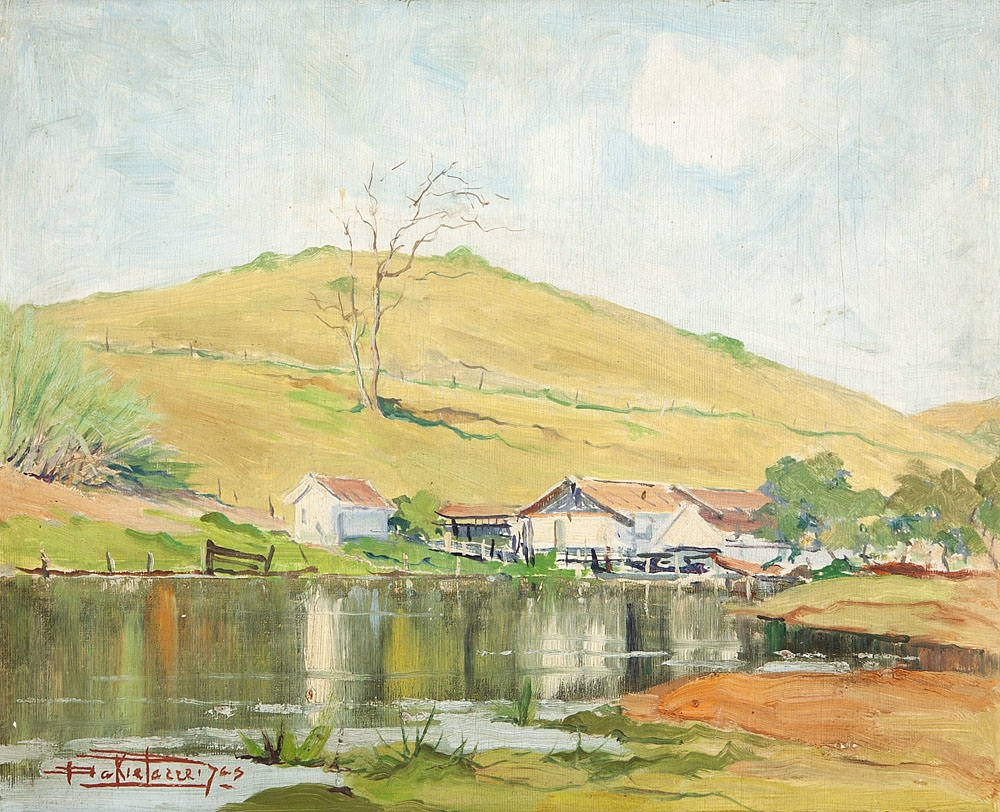 Dakir Parreiras | Paisagem com Casario (1965) | MutualArt
