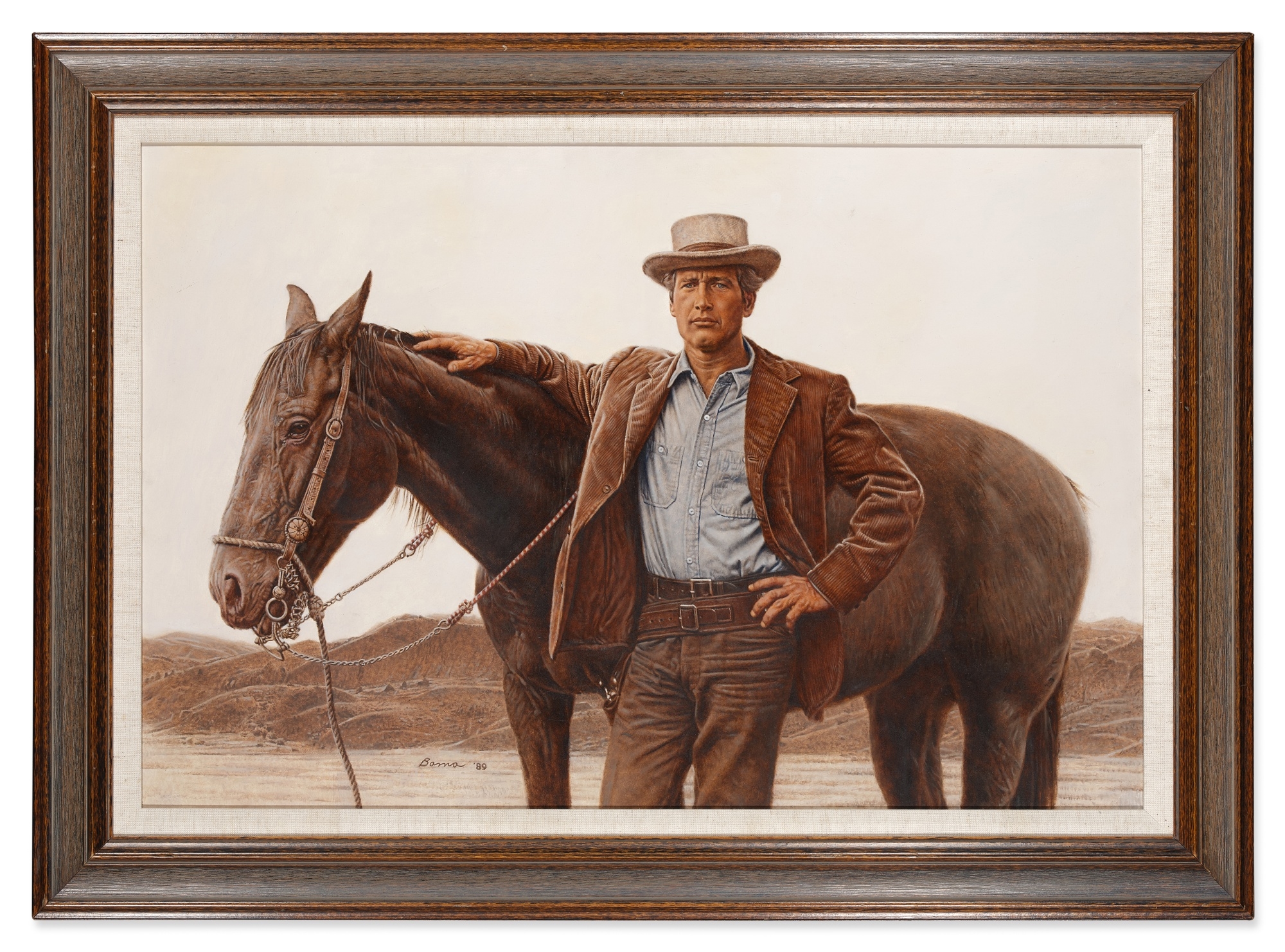 James Bama | Paul Newman as Butch Cassidy (1989) | MutualArt