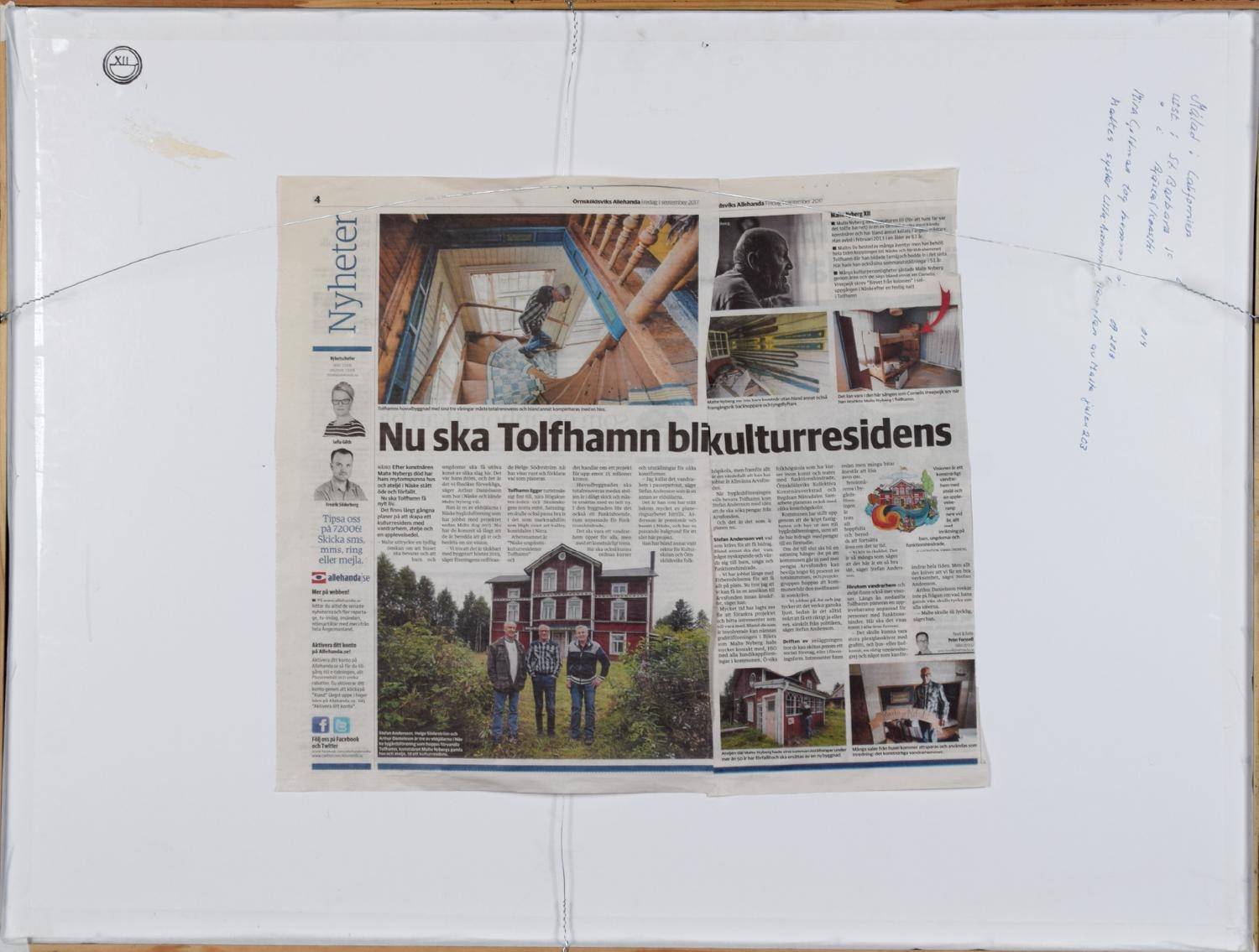 Malte Nyberg Tolf | Portrait in red (1991) | MutualArt