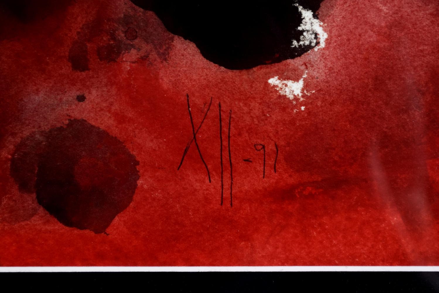 Malte Nyberg Tolf | Portrait in red (1991) | MutualArt