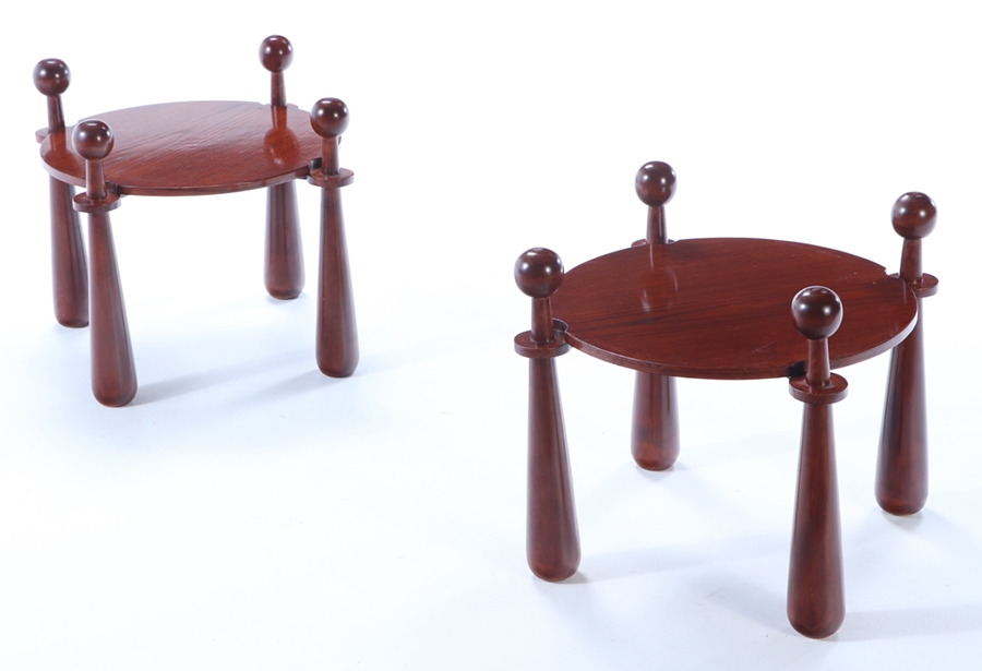 Jean Royère | Baseball bat end tables | MutualArt