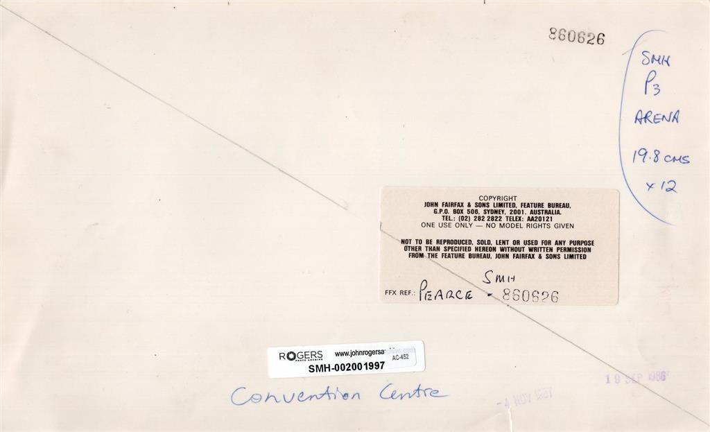 Robert Pearce | Sydney Convention Centre under construction (1986) | MutualArt