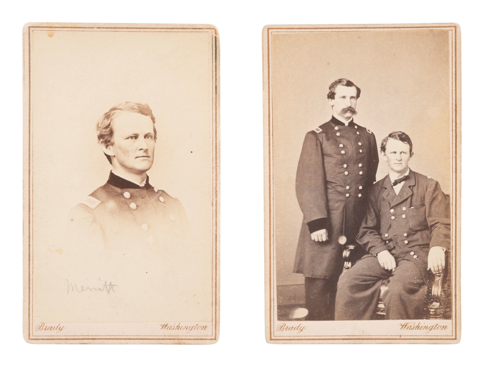 Mathew B. Brady | A group of 2 CDVs of General Wesley Merritt | MutualArt