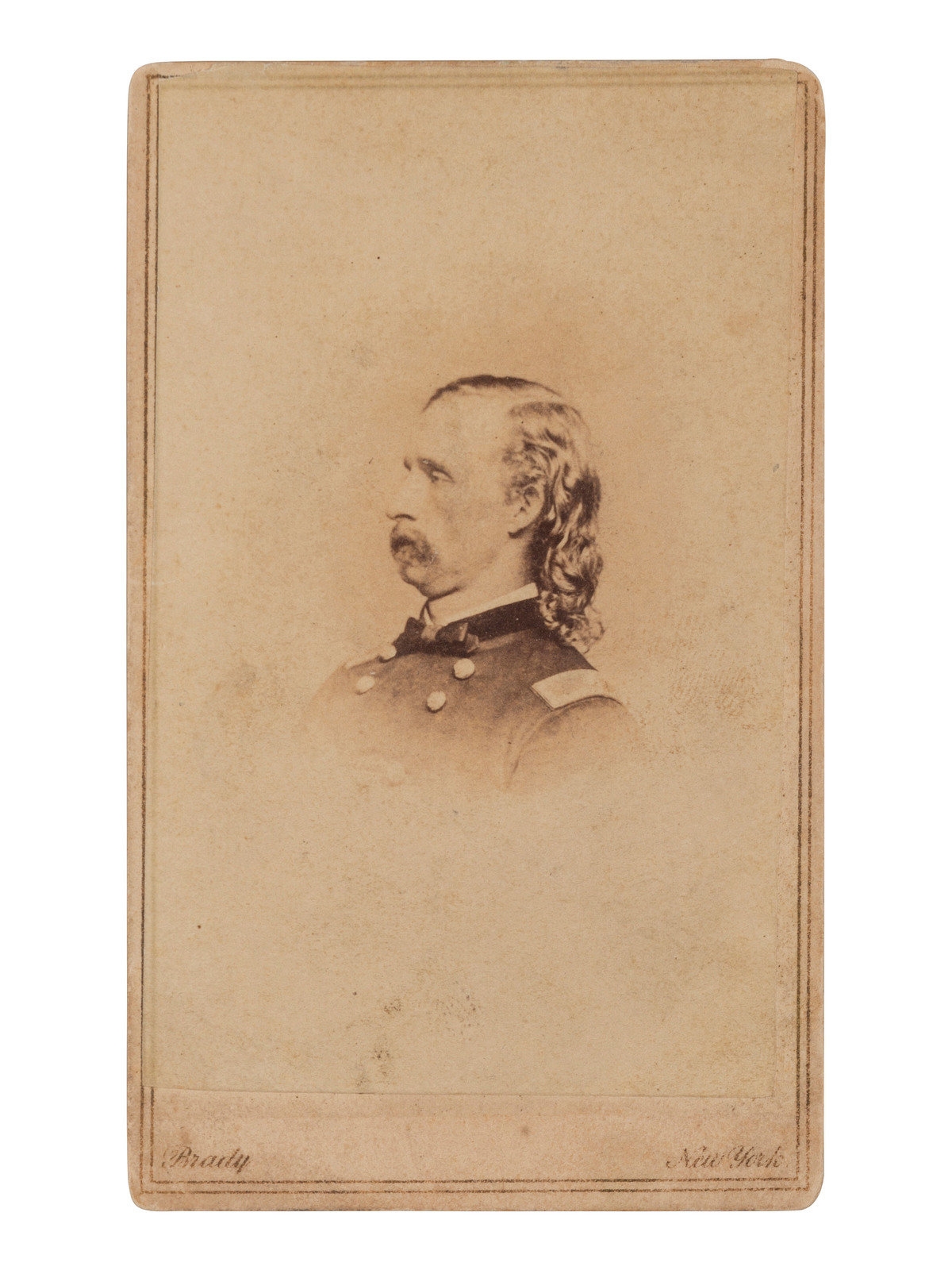 Mathew B. Brady | CDV of Custer as Brigadier General | MutualArt
