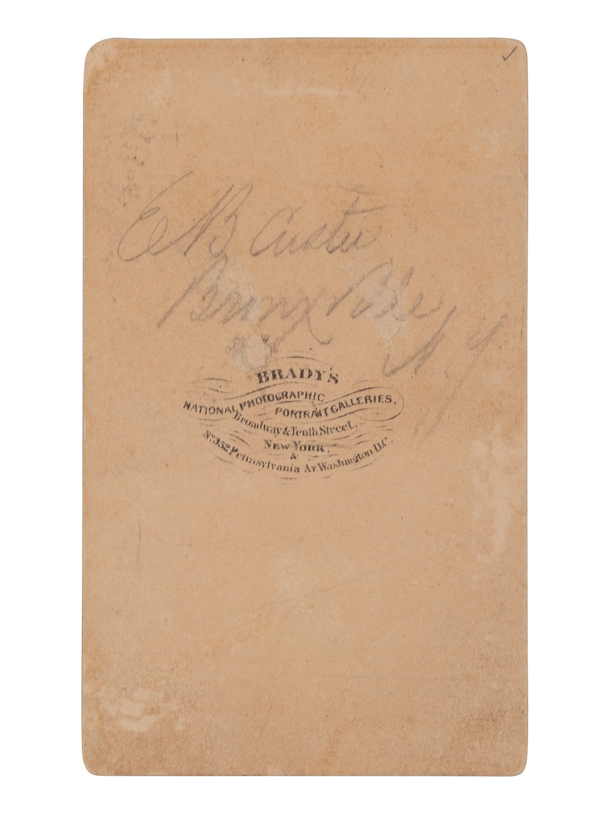 Mathew B. Brady | CDV of Custer as Brigadier General | MutualArt