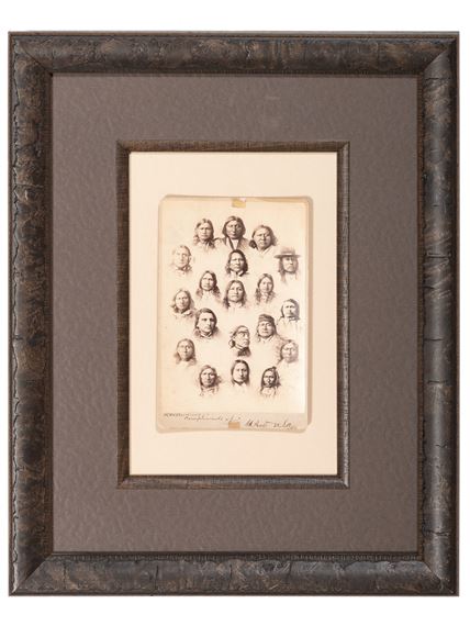 John Nicholas Choate | Cabinet card featuring chiefs who visited the ...