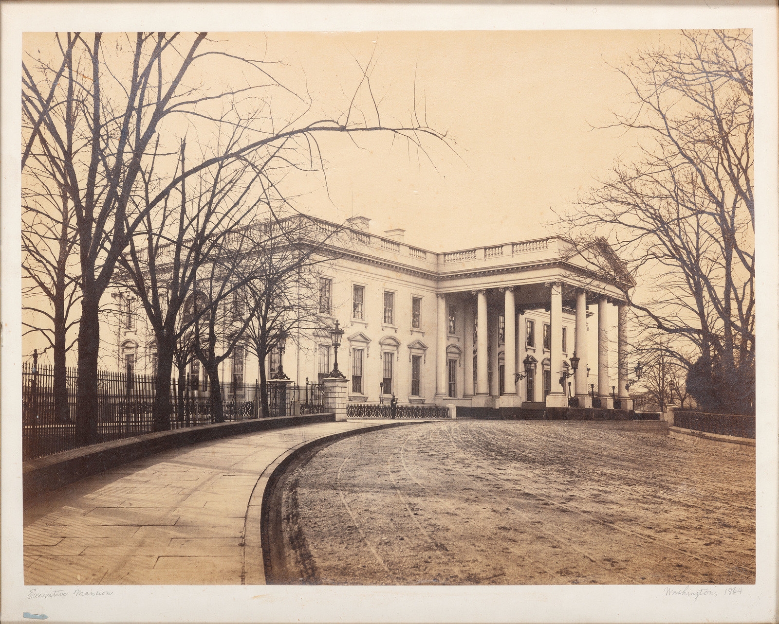 Lewis Emory Walker | Large format photograph of the White House (1864 ...