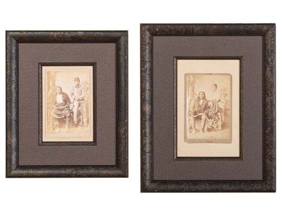 John Nicholas Choate | Two cabinet cards featuring Arapaho Chief Little ...