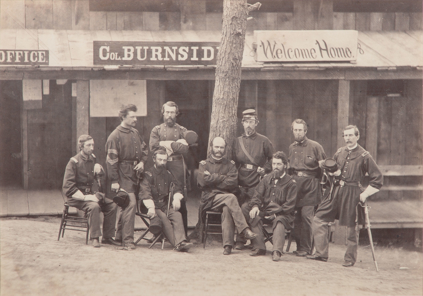 Alexander Gardner | Photograph of Colonel Ambrose Burnside and Staff of ...