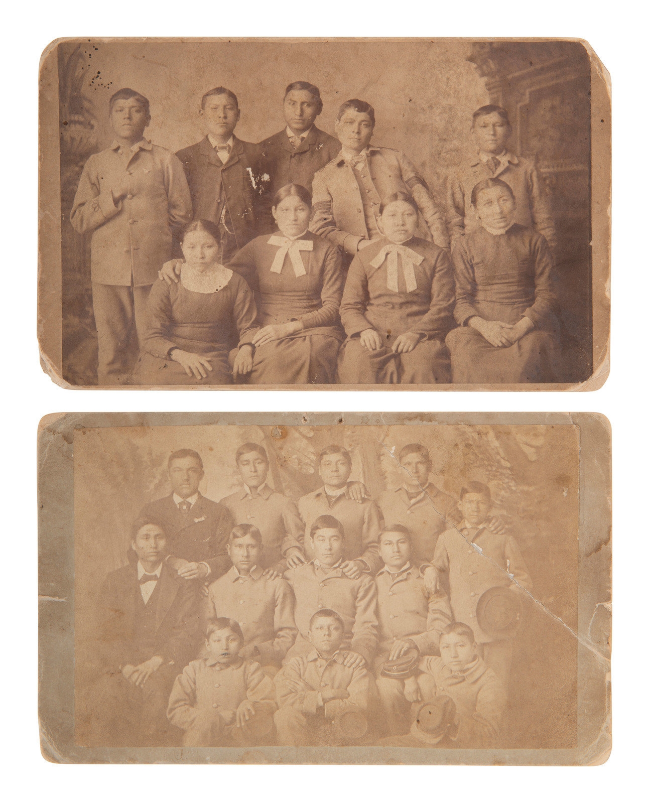 John Nicholas Choate | 3 boudoir cards featuring groups of students at ...