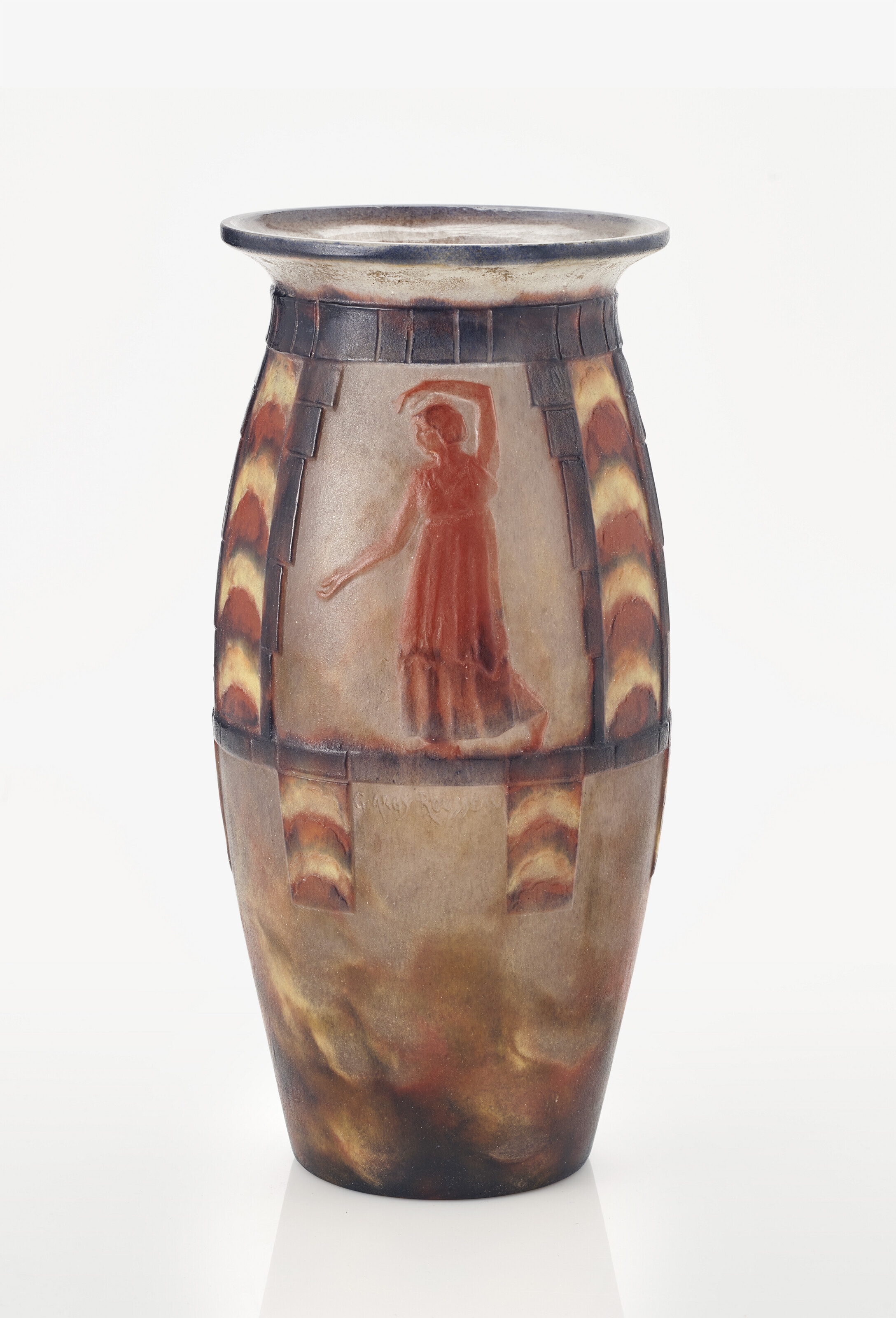 Gabriel Argy-Rousseau | DANSEUSES GRECQUES À ROBE LONGUE' VASE (Circa ...