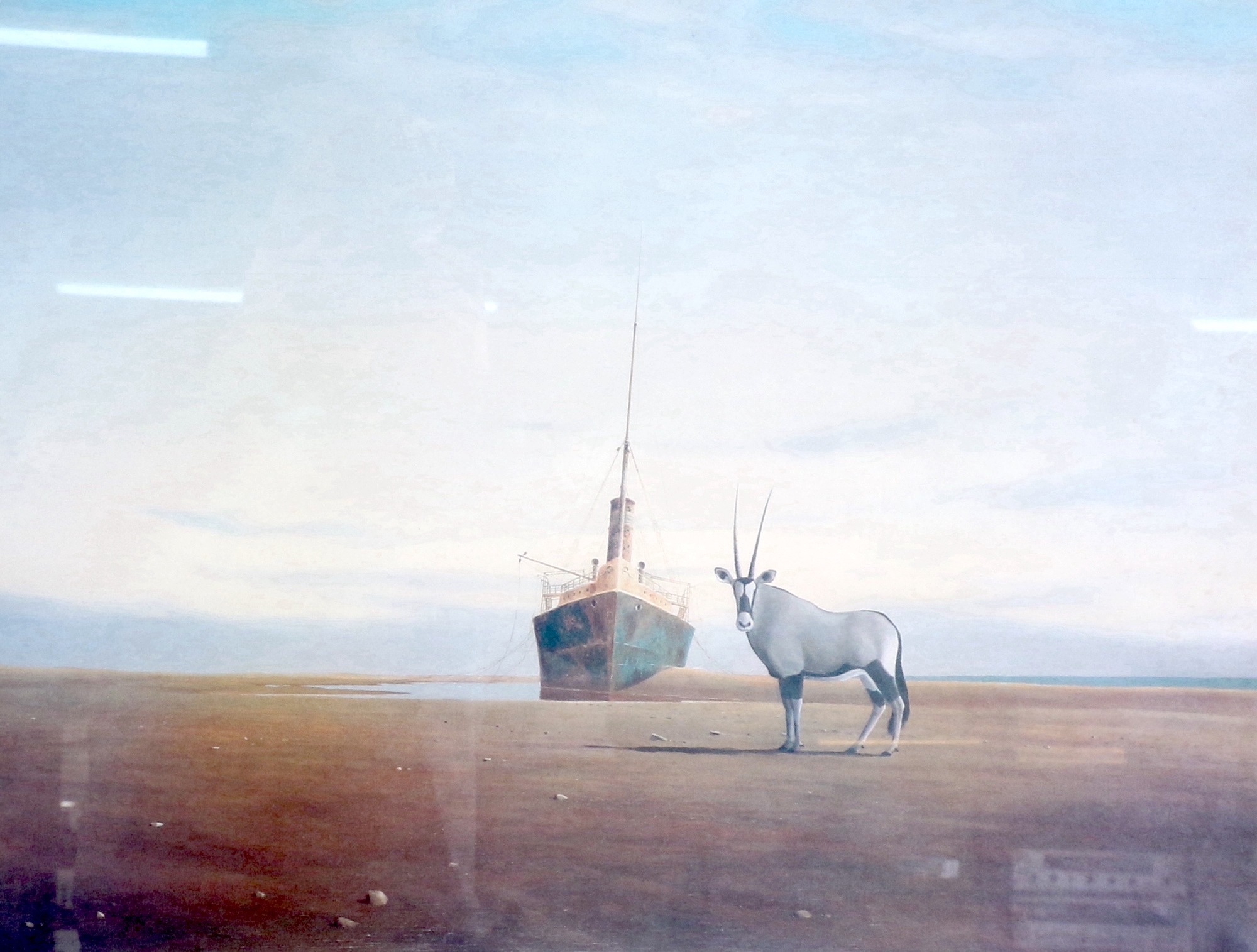 Keith Alexander | ORYX AND STRANDED SHIP | MutualArt