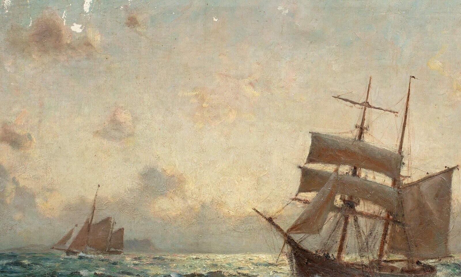 Henry Enfield | SHIP SAILING OFF THE COAST (19th Century) | MutualArt